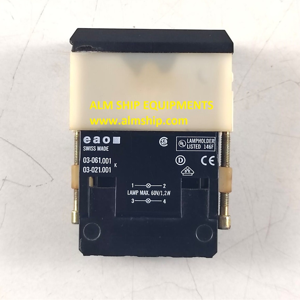 Eao 03-061.001 & 03-021.001 Lamp Holder | ALM SHIP EQUIPMENTS